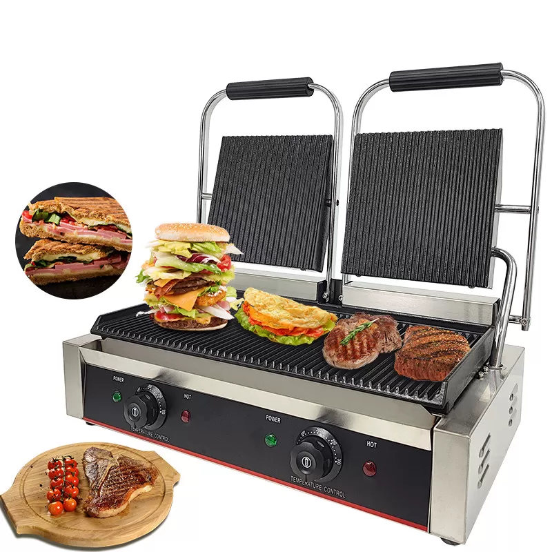 Electric Contact Grill Double Plate - Livoken Bakery Equipment